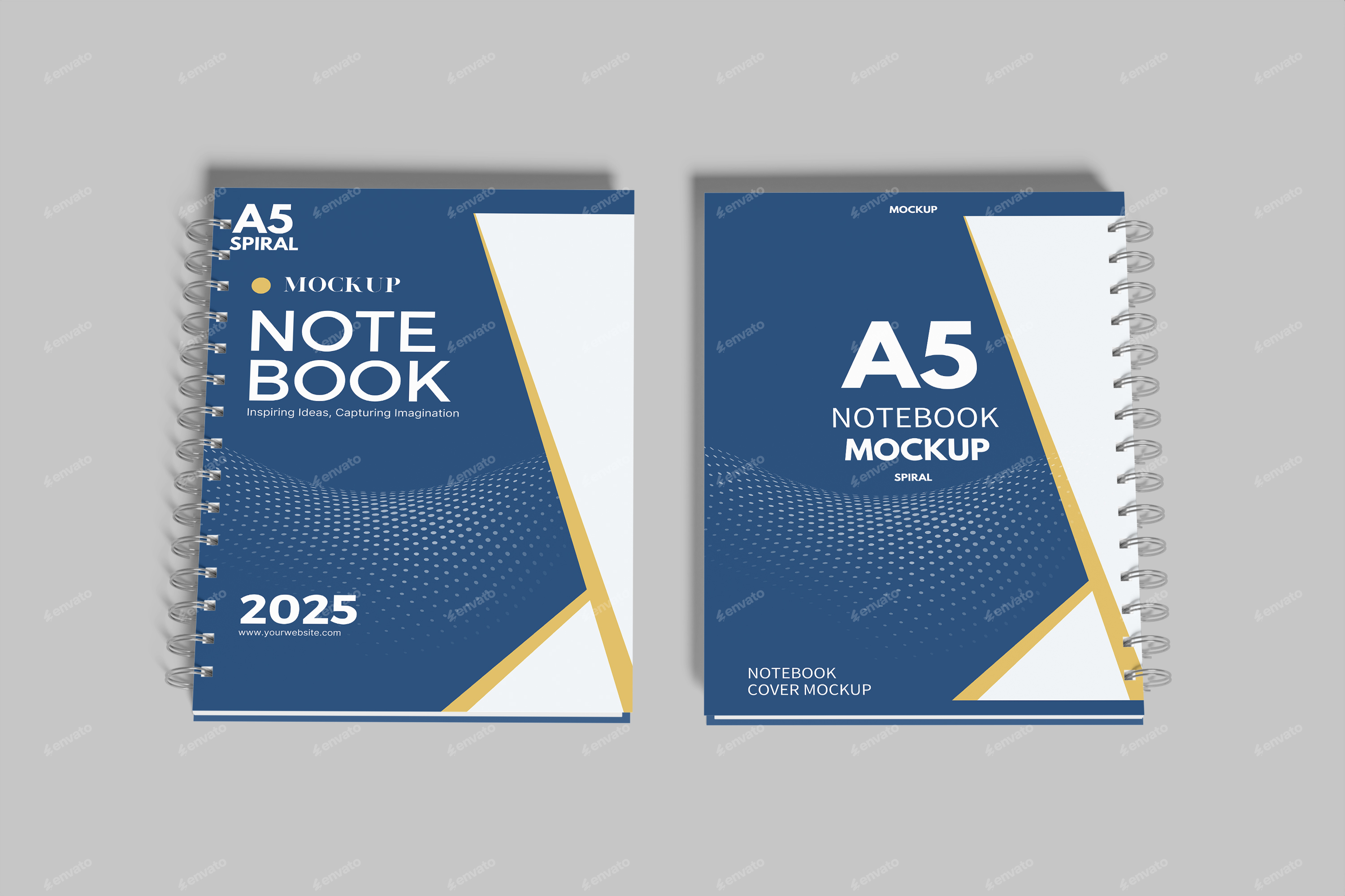 A5 Spiral Notebook Mockup, Graphics | GraphicRiver